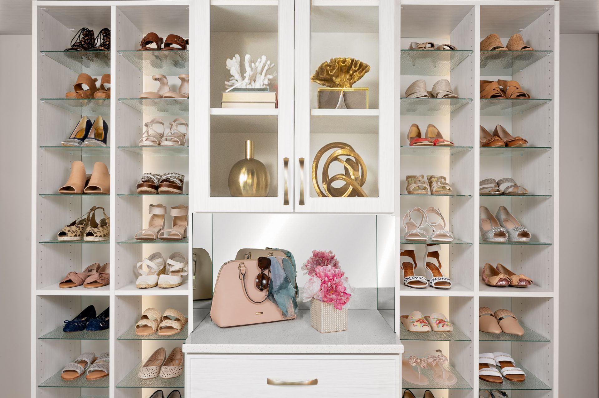 Boutique Custom Closet | Inspired Closets | Shoe Storage